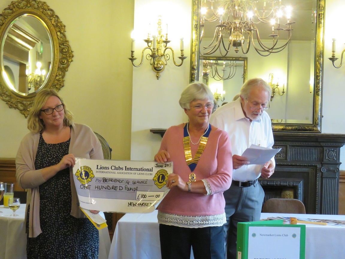 Donation from Lions Club | The Voluntary Network